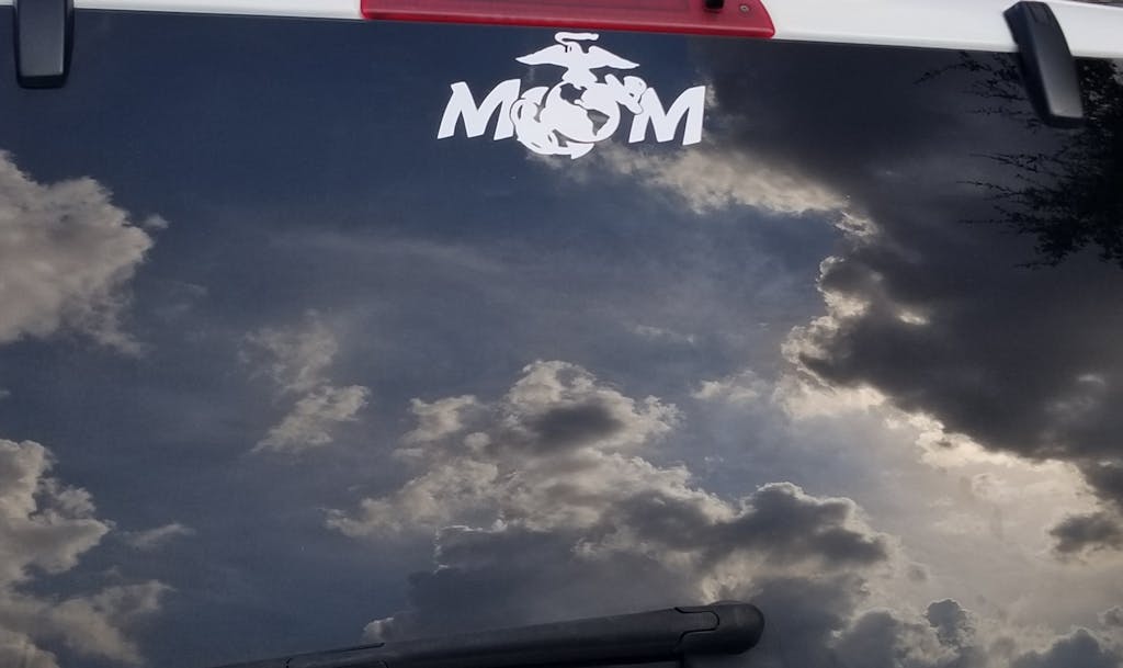 Mom Usmc Window Decal Sticker | Custom Made In the USA | Fast Shipping