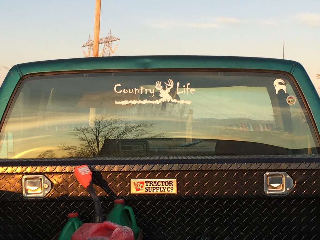 Country Life Deer Head Truck Decal Sticker | Custom Made In the USA ...