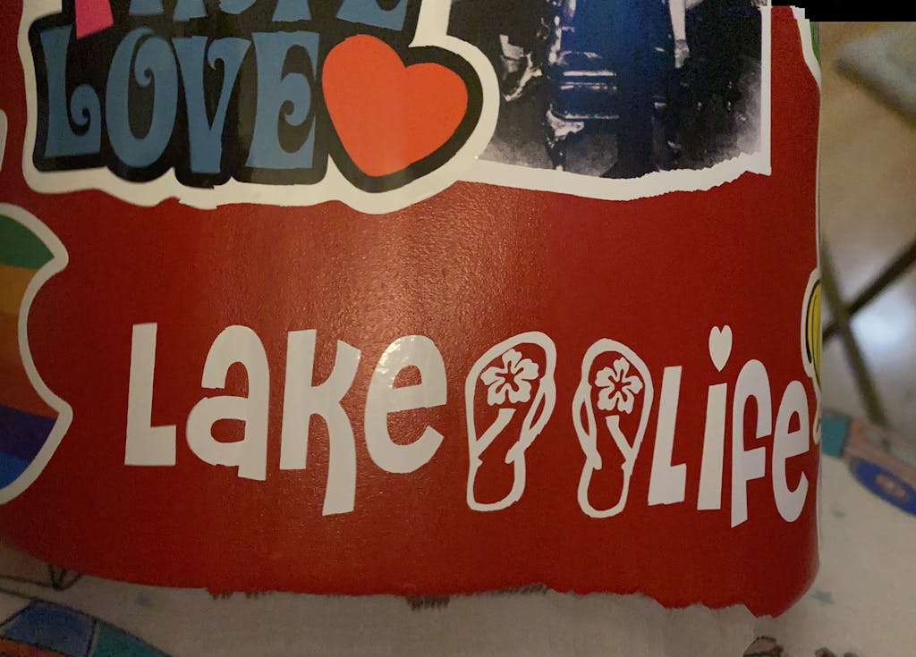 Lake Life Flip Flops Window Decal Sticker | Custom Made In the USA ...
