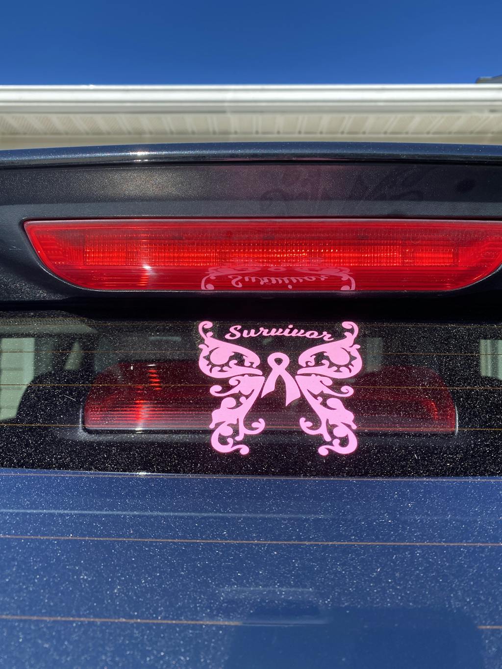 Breast Cancer Awareness Pink Ribbon Survivor Window Decal Sticker ...