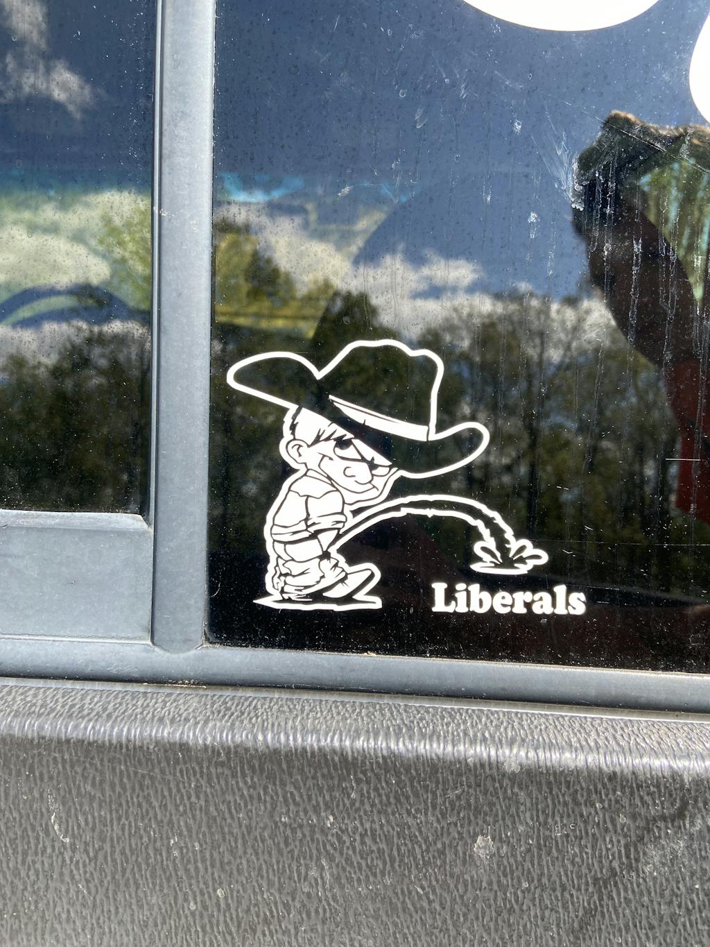 Calvin Piss On Liberals Decal Stickers | Custom Made In the USA | Fast ...