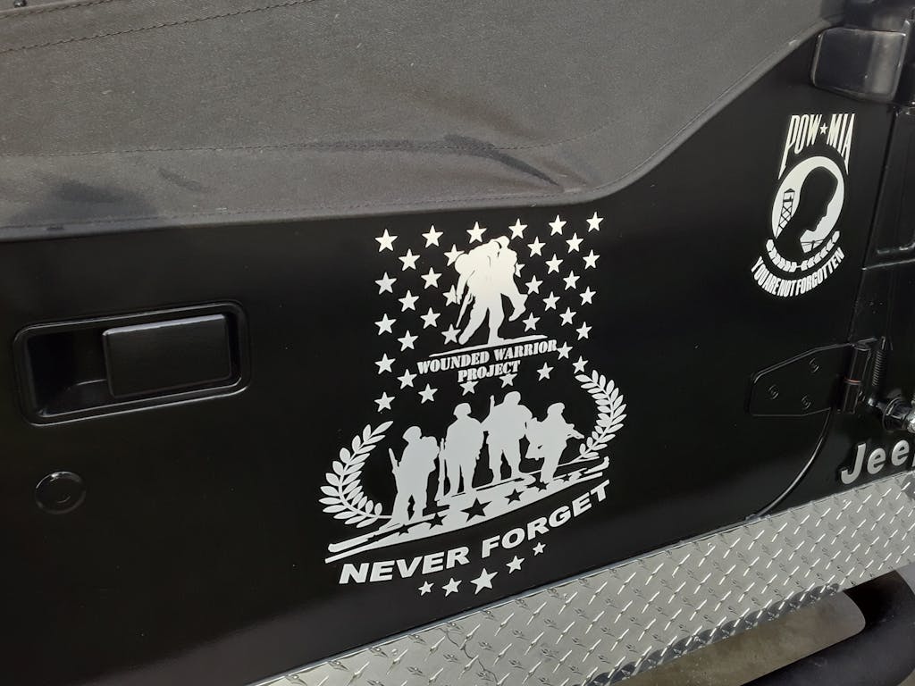 Never Forget Military Honor Window Decal Sticker | Custom Made In the ...