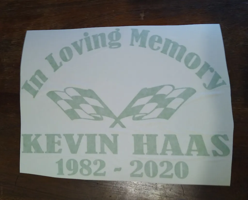 In Memory Racing Flags Decal Sticker | Custom Made In the USA | Fast ...