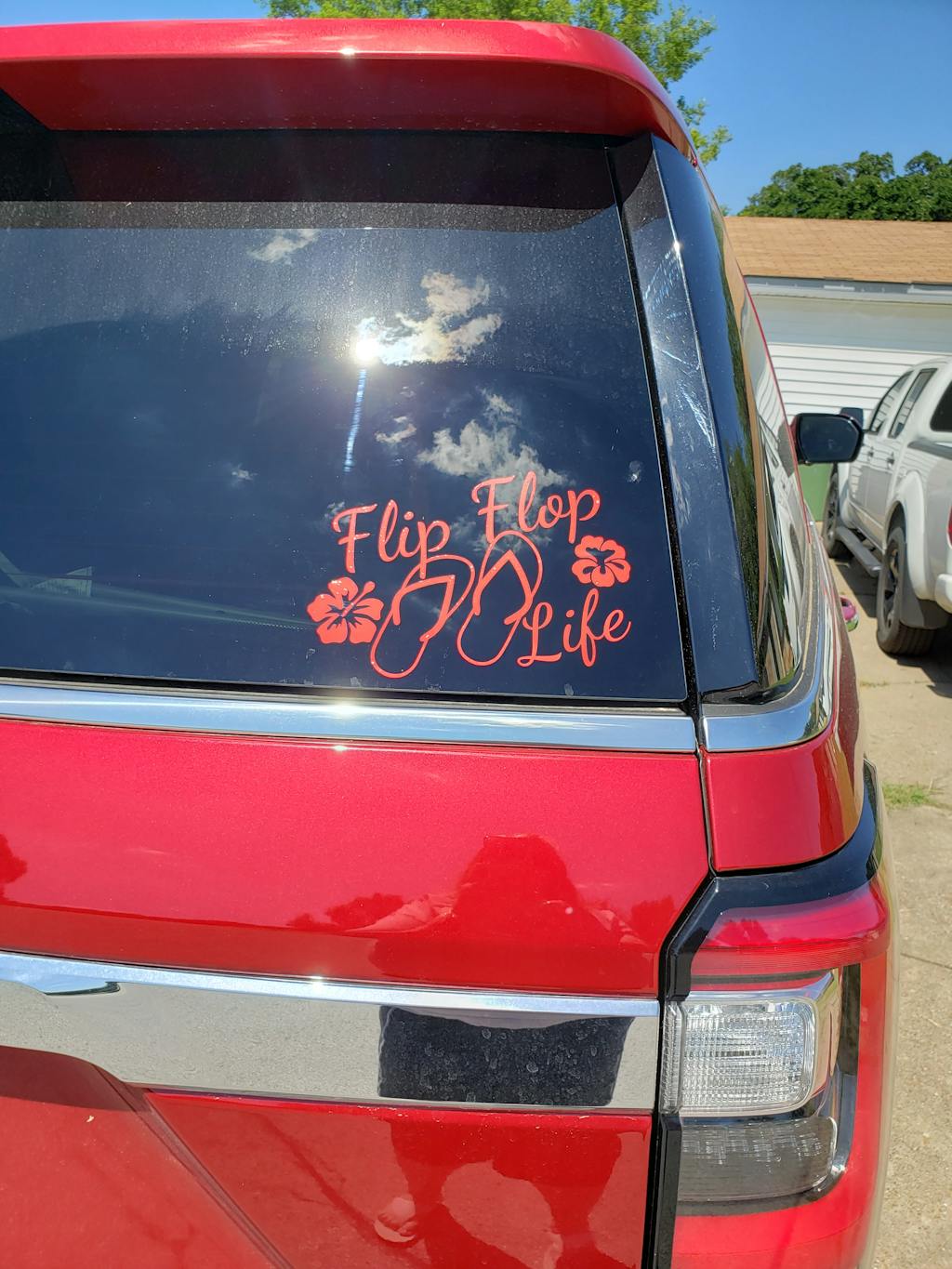 Flip Flop Life Decal Sticker | Custom Made In the USA | Fast Shipping