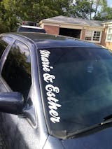 Windshield Banner - Custom Text Windshield Decal Sticker - Custom ...