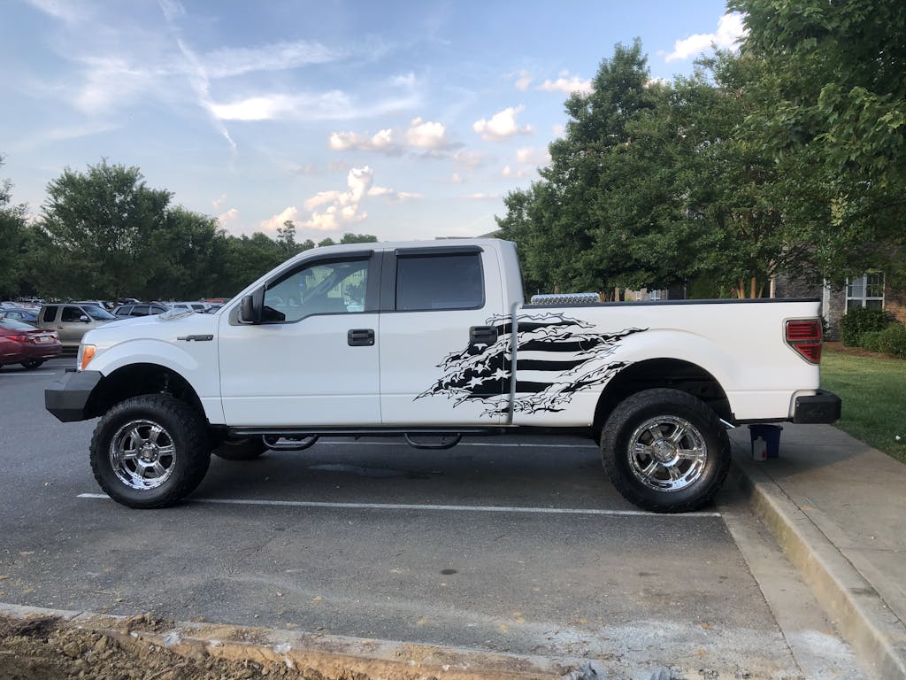 Ripped Torn American Flag Sticker Set Of 2 Truck Decals | Custom Made ...