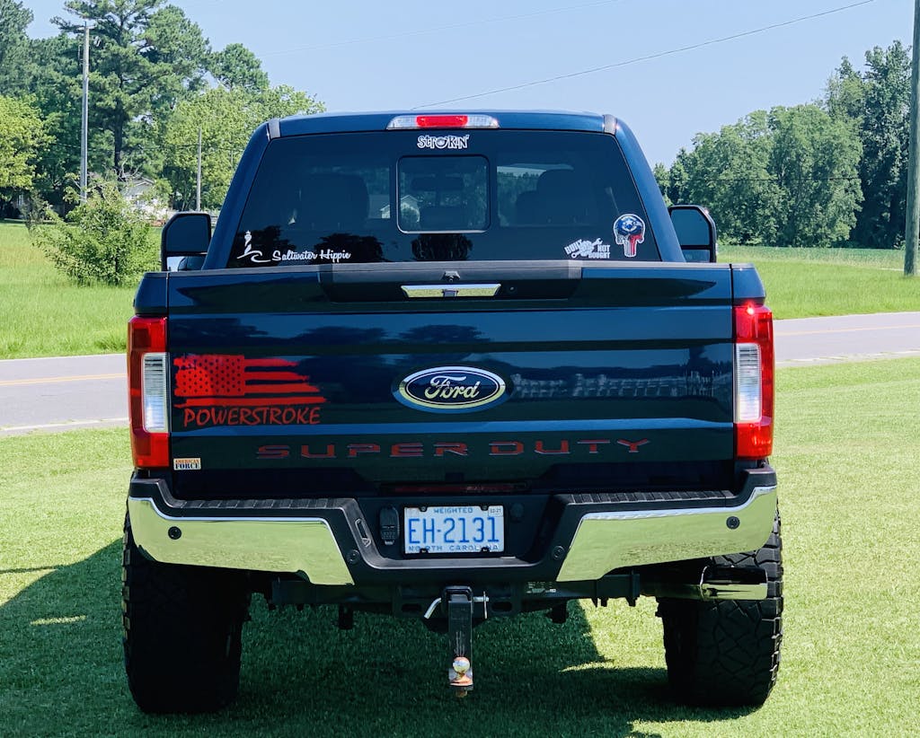 Weathered Flag Powerstroke Diesel Decal Sticker | Custom Made In the ...