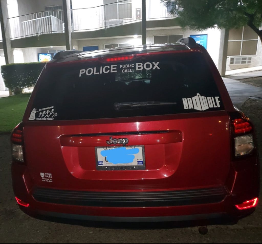 Police Public Call Box Window Decal Sticker | Custom Made In the USA ...