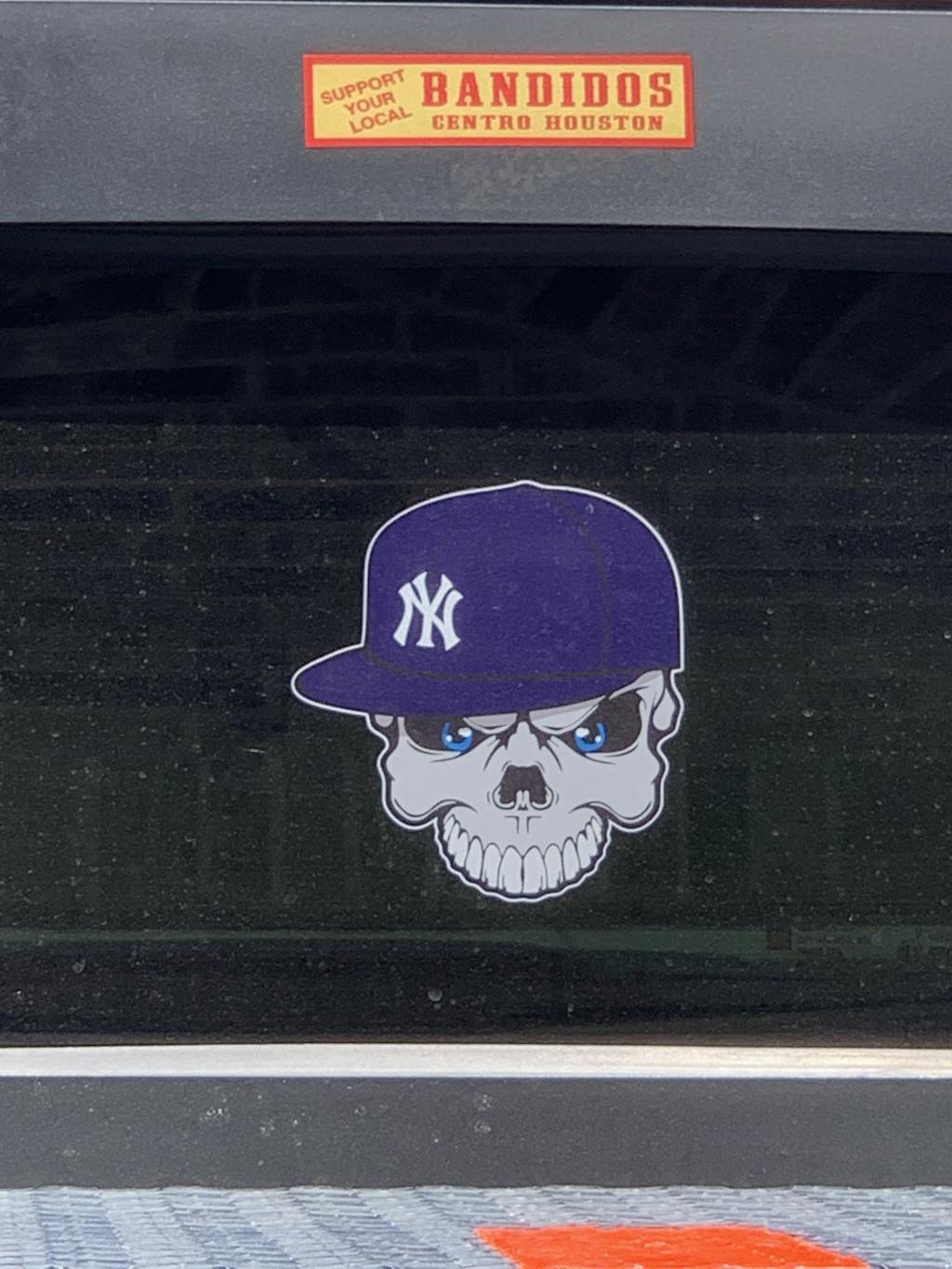 Ny Yankees Skull And Cap Full Color Decal Sticker | Custom Made In the ...