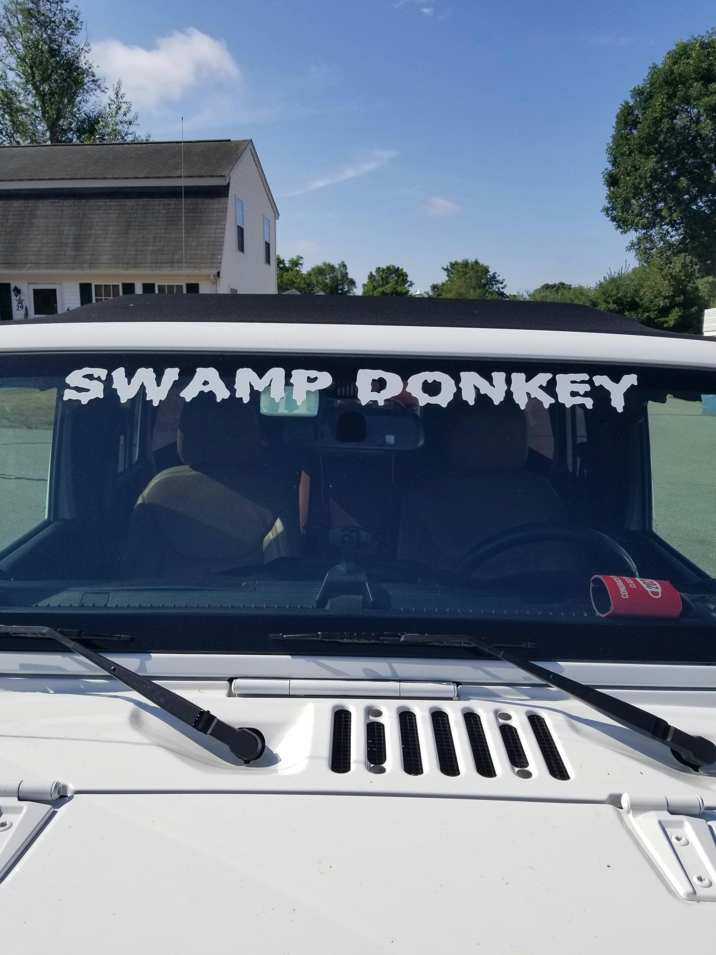 Custom Windshield Banner for your Jeep - Make your own - Custom Sticker ...