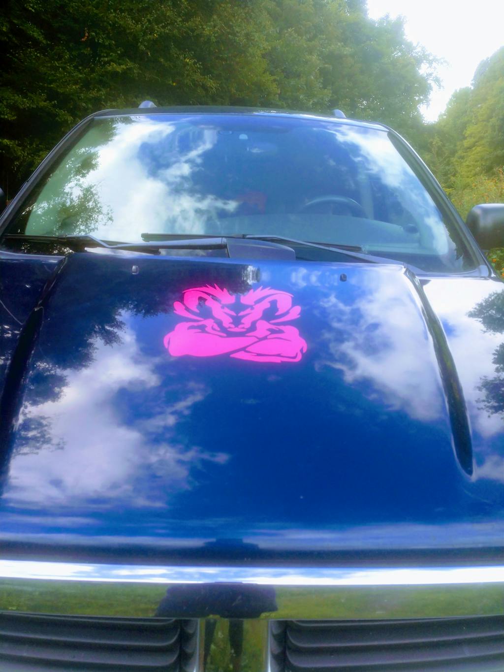 Muscle Dodge Ram Head Truck Decal Sticker