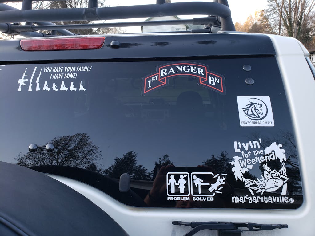 Problem Solved Funny Window Decal Sticker | Custom Made In the USA ...