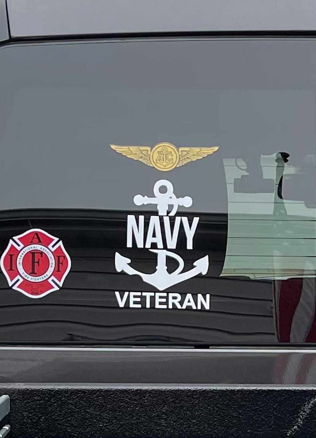 Navy Car Us Vetera Window Decal Sticker | Custom Made In the USA | Fast ...