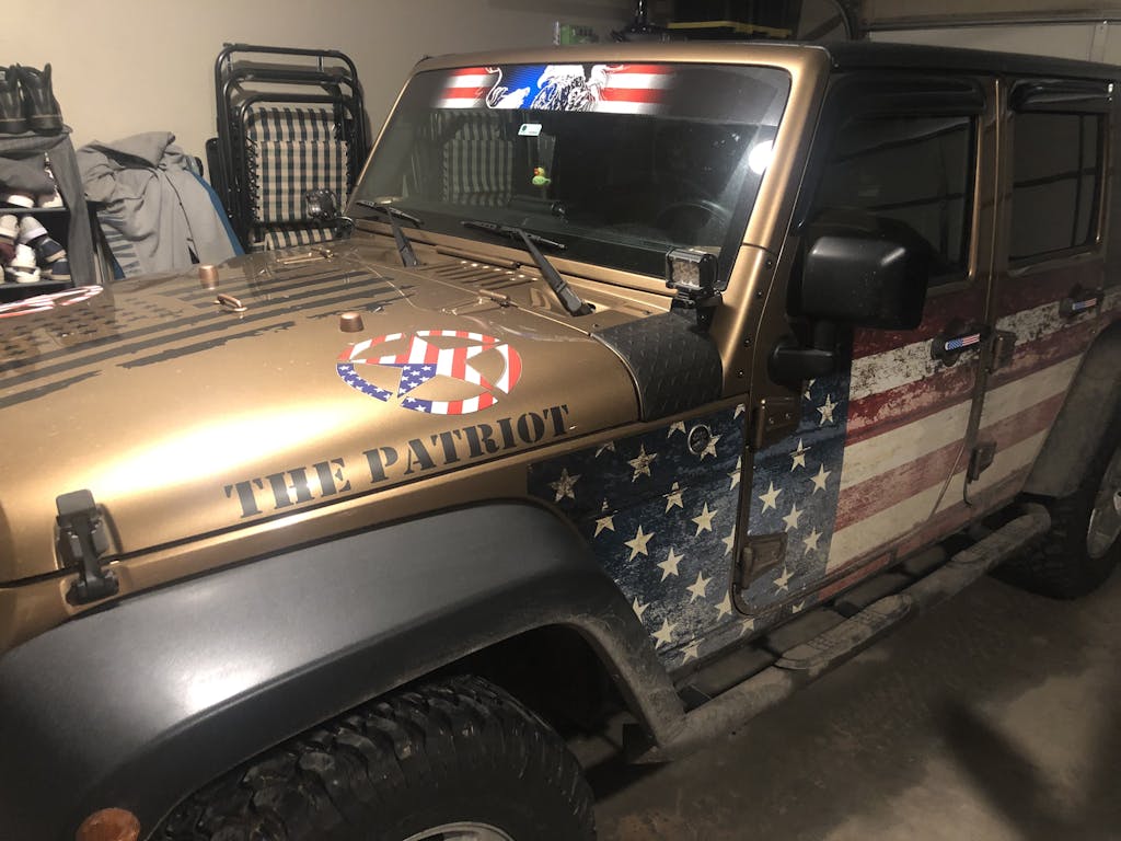 Jeep Hood Custom Text Jeep Decal Stickers