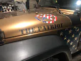 Jeep Hood Custom Text Jeep Decal Stickers