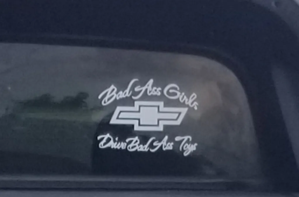 Chevy Bad Ass Girls 2 Chevy Window Decal Sticker | Custom Made In the ...