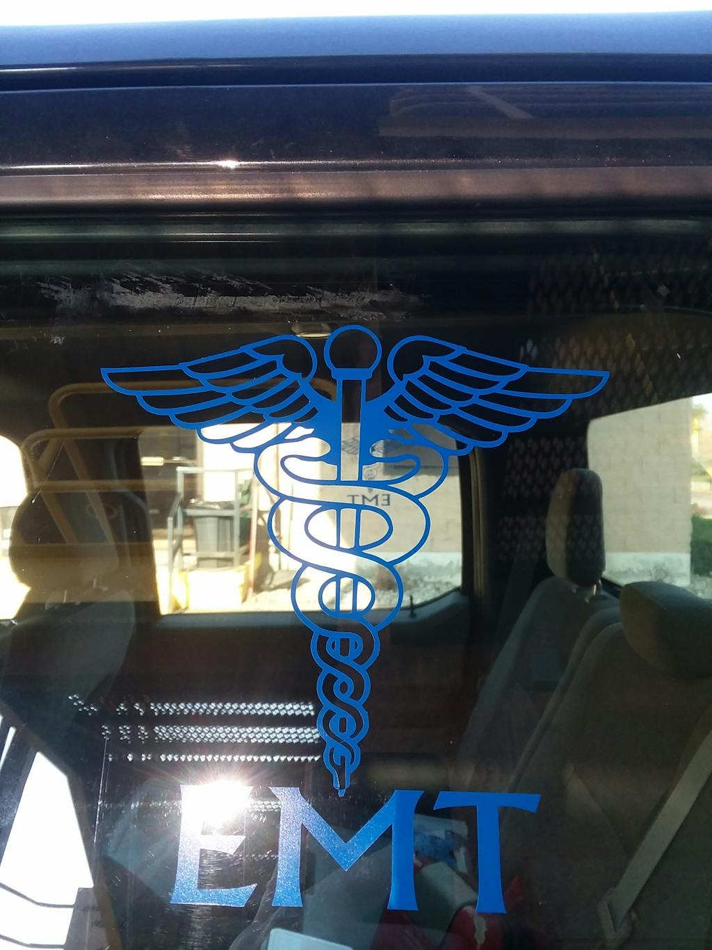 Emt Caduceu Emt Decal Sticker | Custom Made In the USA | Fast Shipping