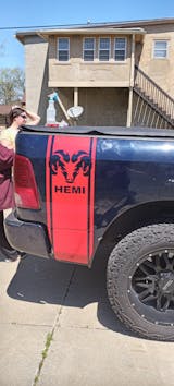 Dodge Hemi Kit a2 – SINGLE SIDE Sticker – Truck Decals | MADE IN USA