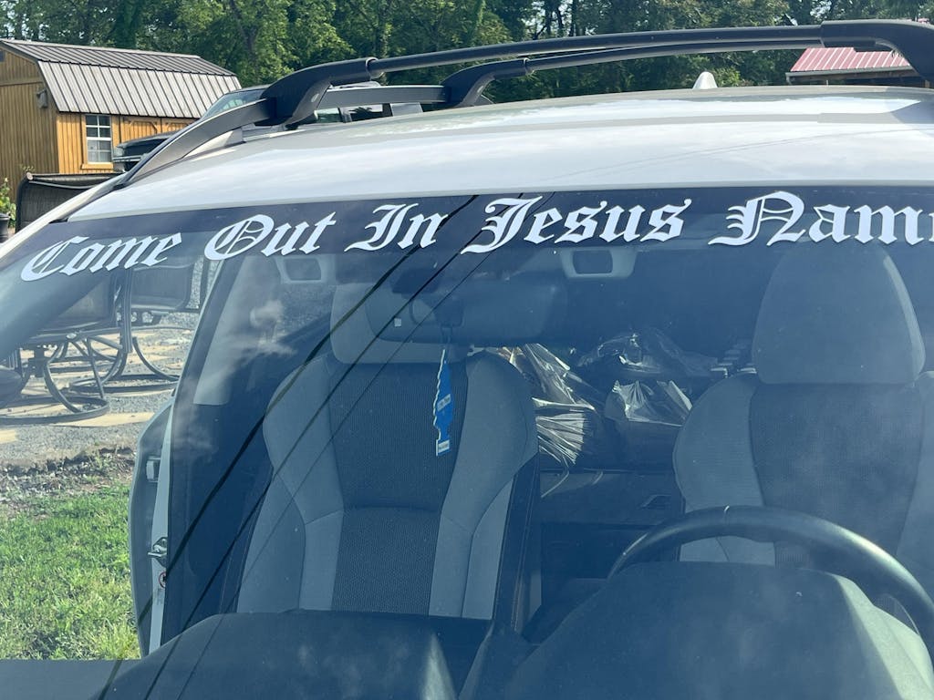 Custom Text Windshield Banner Decal Sticker | MADE IN USA