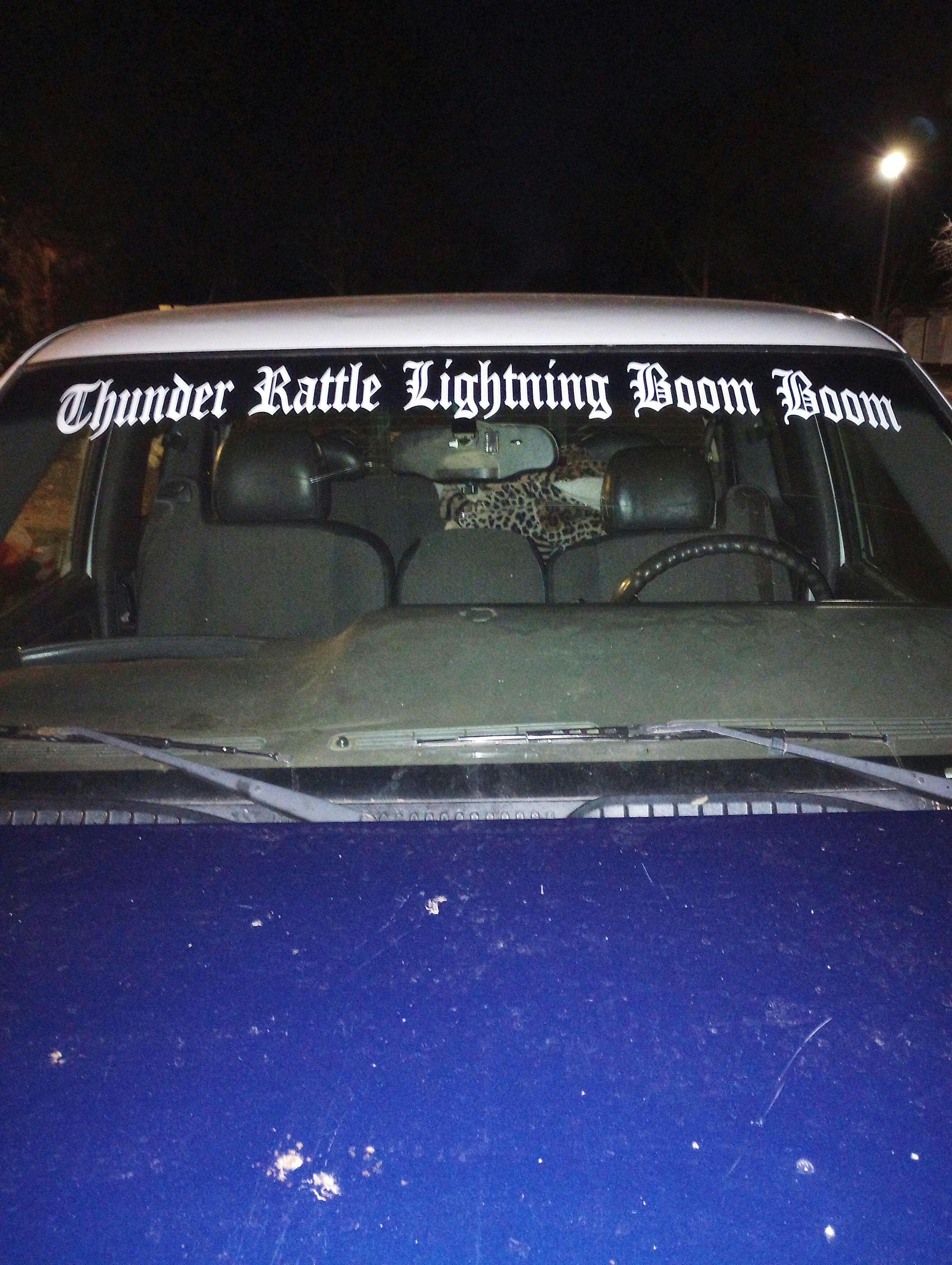 Make Your Own Custom Text Windshield Banner Decal Sticker | Custom Made ...