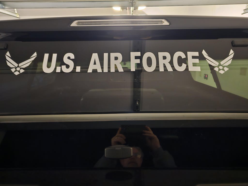 Us Air Force Windshield Banner Decal Sticker | Custom Made In the USA ...