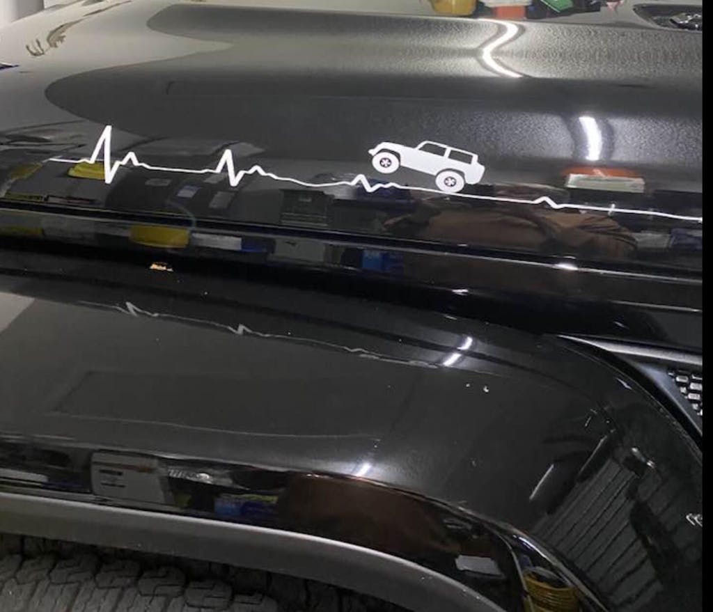 Jeep Heartbeat Hood Decals Sticker | Custom Made In the USA | Fast Shipping