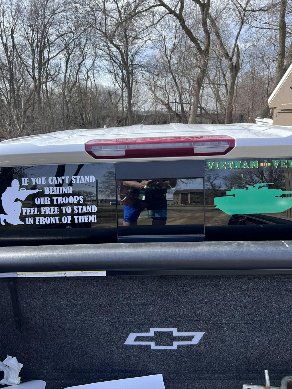 Stand Behind Our Troops Window Decal Sticker | Custom Made In the USA ...