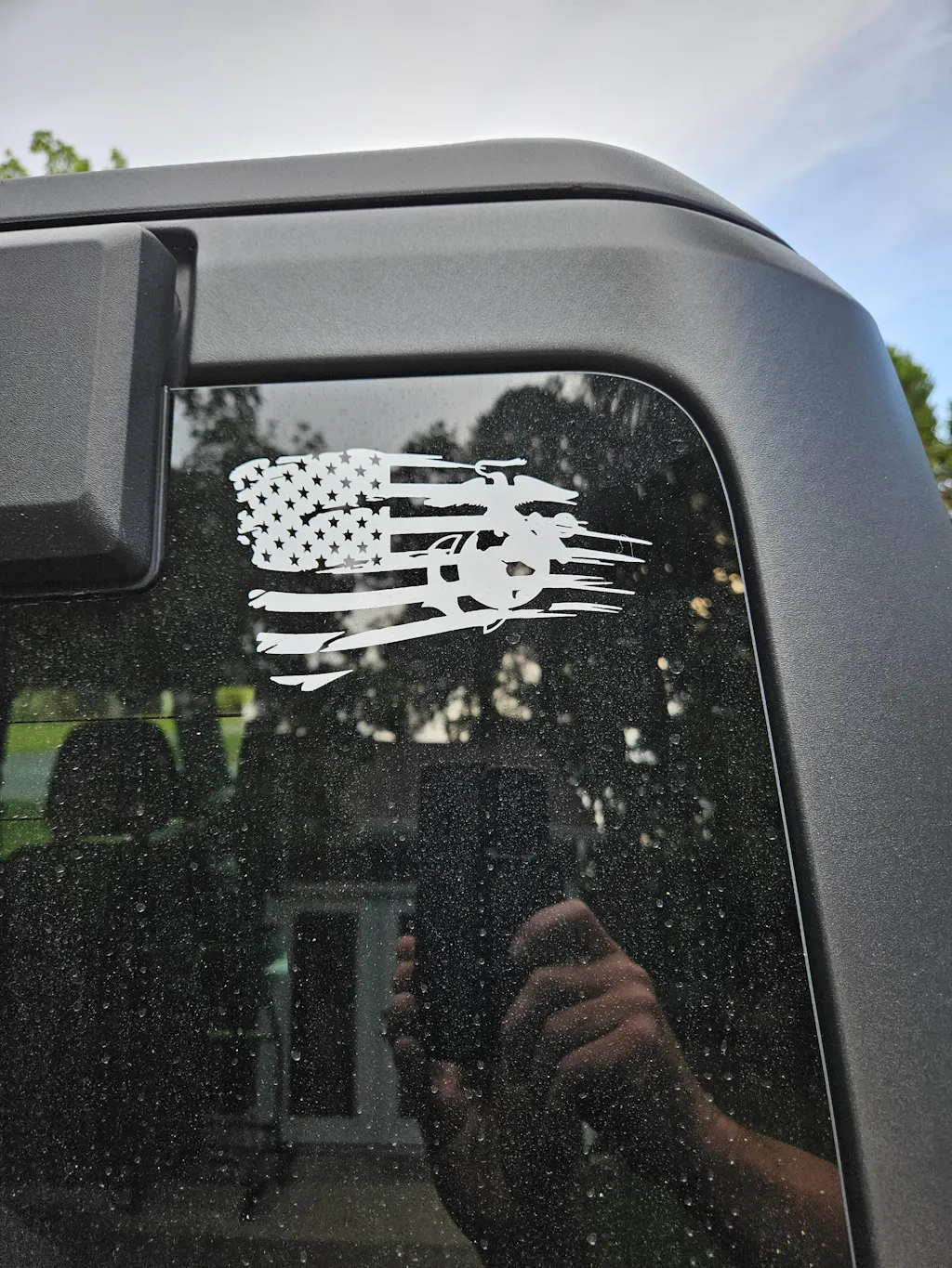 Marines Usmc Ega Weathered Flag Window Decal Sticker | Custom Made In ...