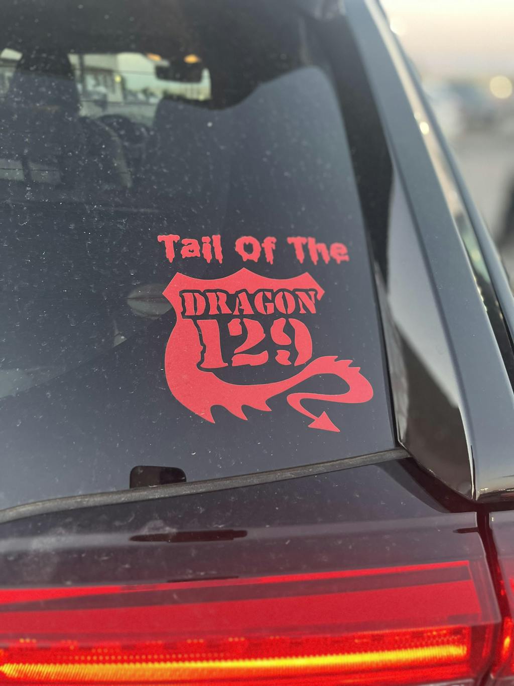 Tail Of The Dragon Rte 129 Window Decal Sticker | Custom Made In the ...