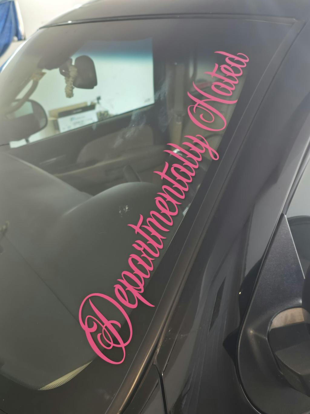 Custom Text Windshield Side Banner Decal Sticker | Custom Made In the ...