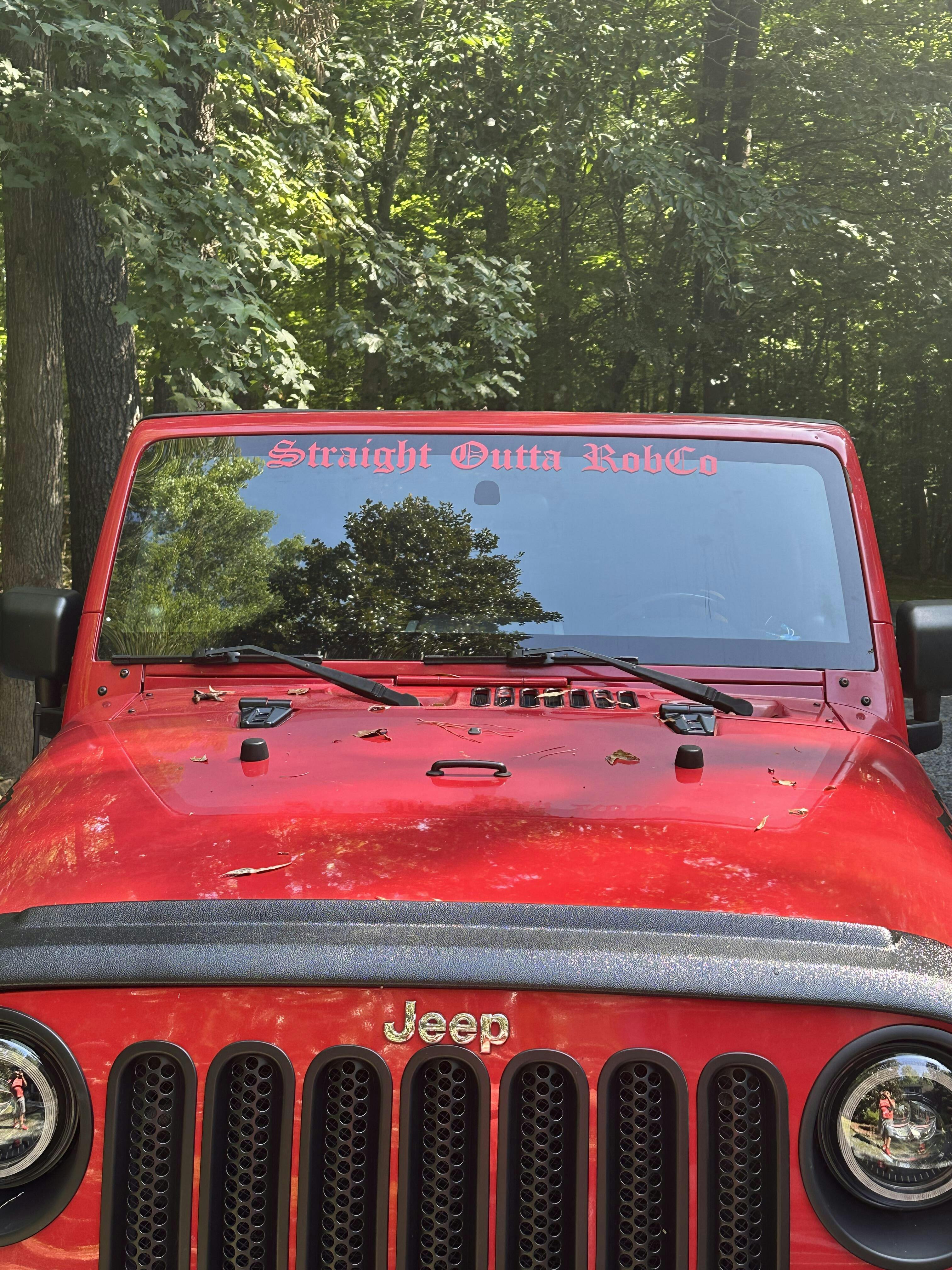 Make Your Own Jeep Custom Text Windshield Decal Sticker | Custom Made ...