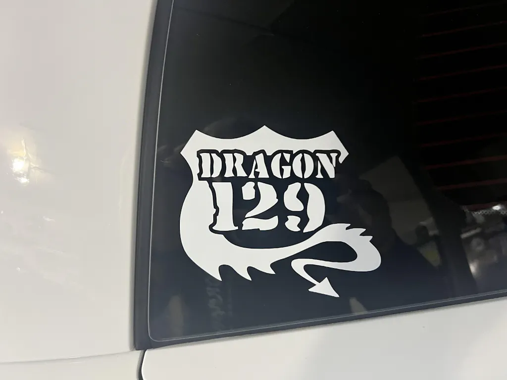Tail Of The Dragon Rte 129 Window Decal Sticker | Custom Made In the ...