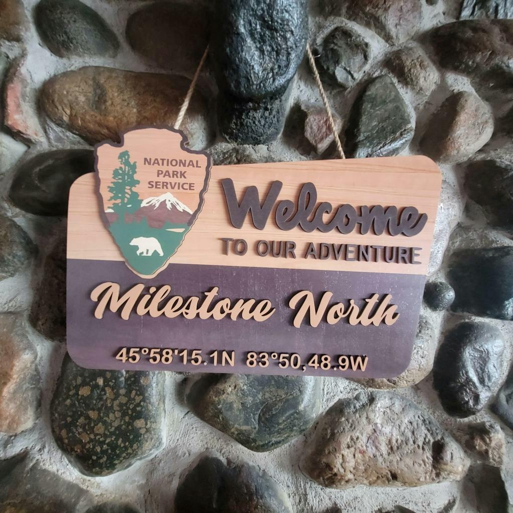 NPS Welcome To Our Adventure Wooden Sign - Personalized 2 Layer Wooden ...