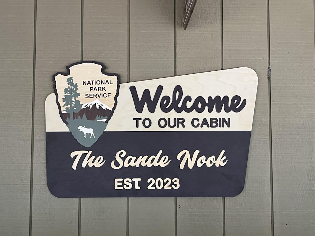 NPS Welcome To Our Adventure Wooden Sign - Personalized 2 Layer Wooden ...