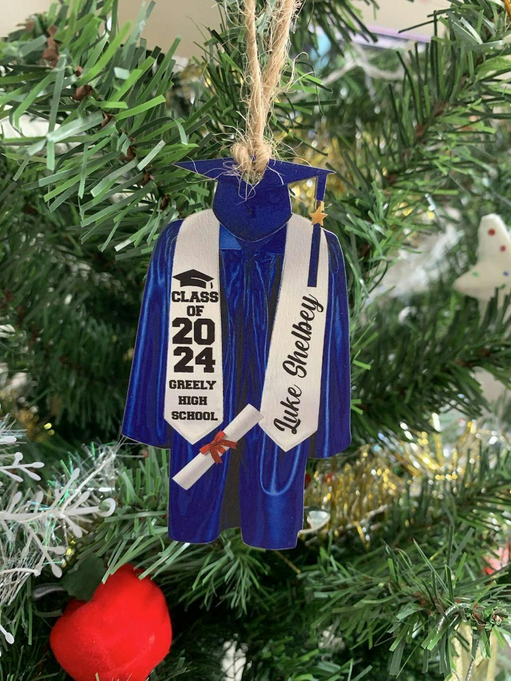 Graduation Gift Christmas Ornament - Personalized Wooden Ornament, Gra ...