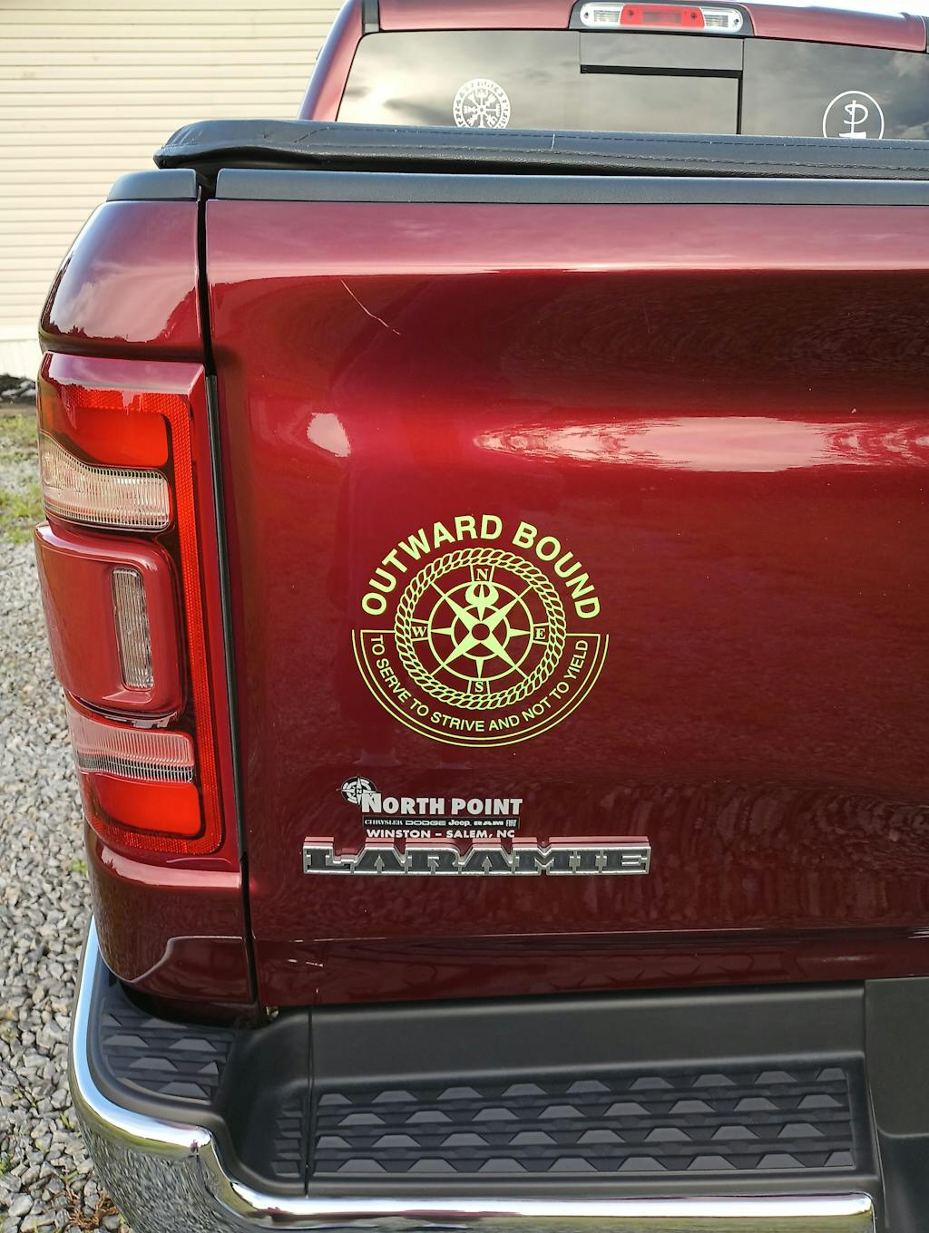 Outward Bound Decal Custom Vinyl car truck window Adventure compass st ...