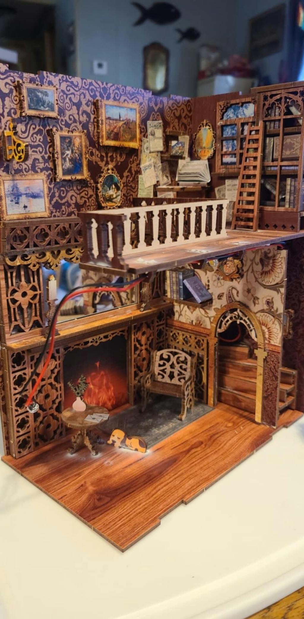 CUTEBEE DIY Book Nook Kit (Eternal Bookstore)