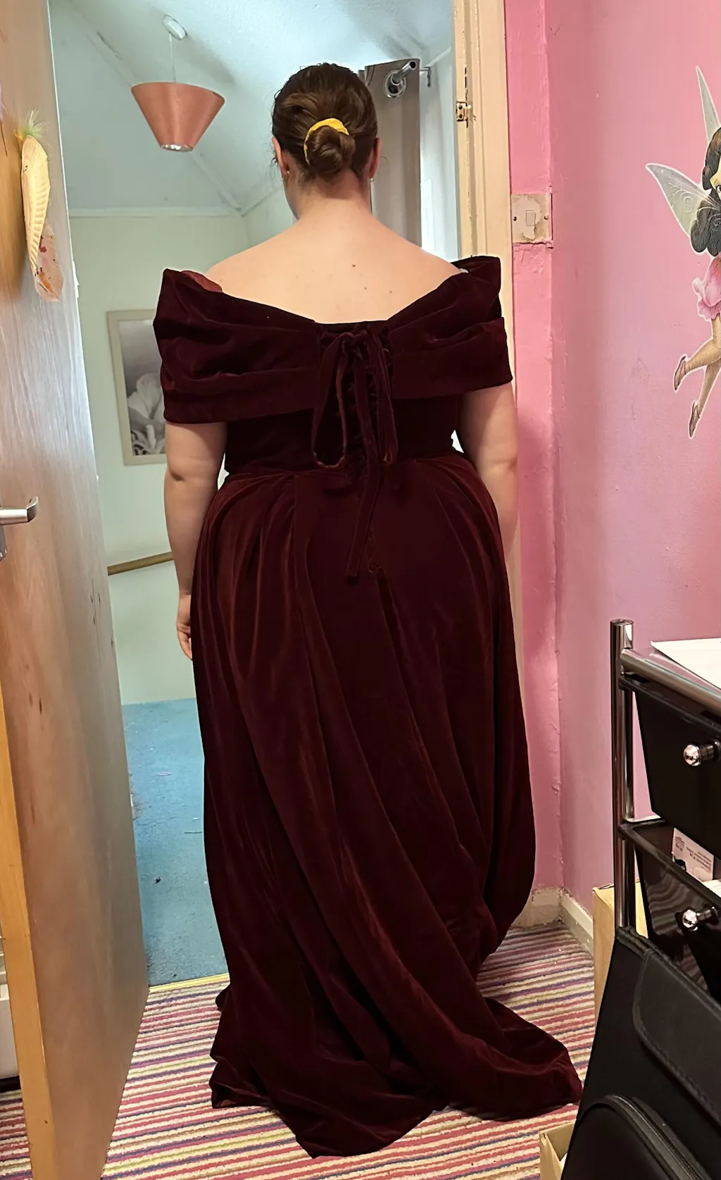 Wine Red High Low Off Shoulder Homecoming Dress, Dark Red Prom Dress ...