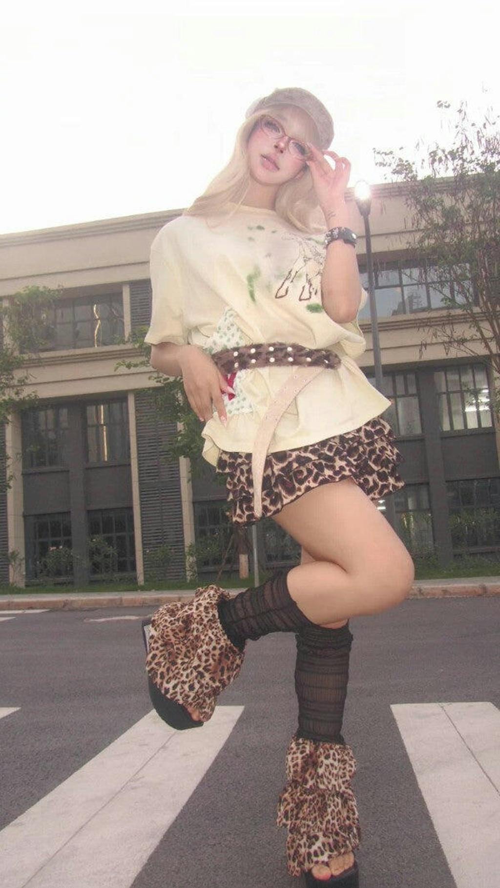 2000s Leopard leg warmers – Cutiekill