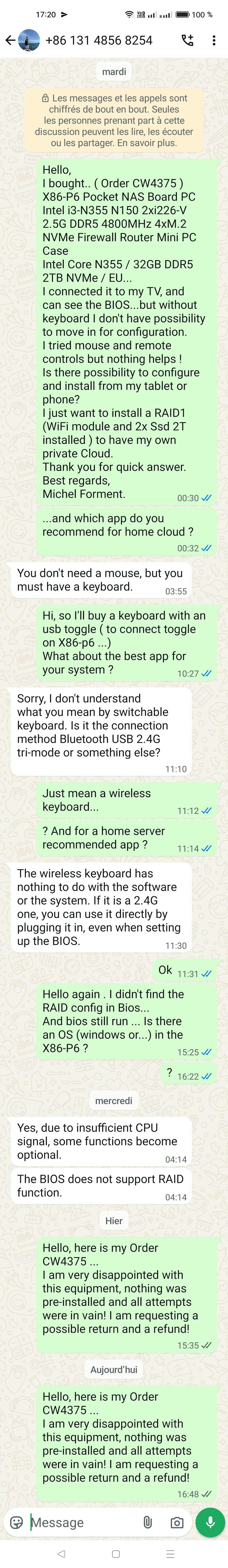 CWWK X86-P6 Pocket NAS Board PC Intel i3-N355 N150 2xi226-V 2.5G DDR5 ...