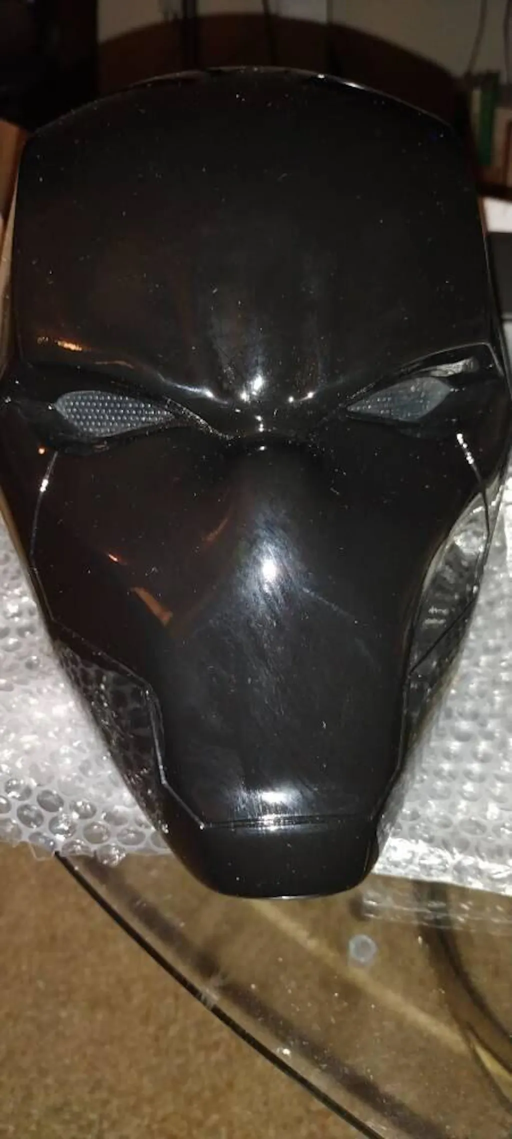 Red Hood Helmet with LED lights – Cyber Craft