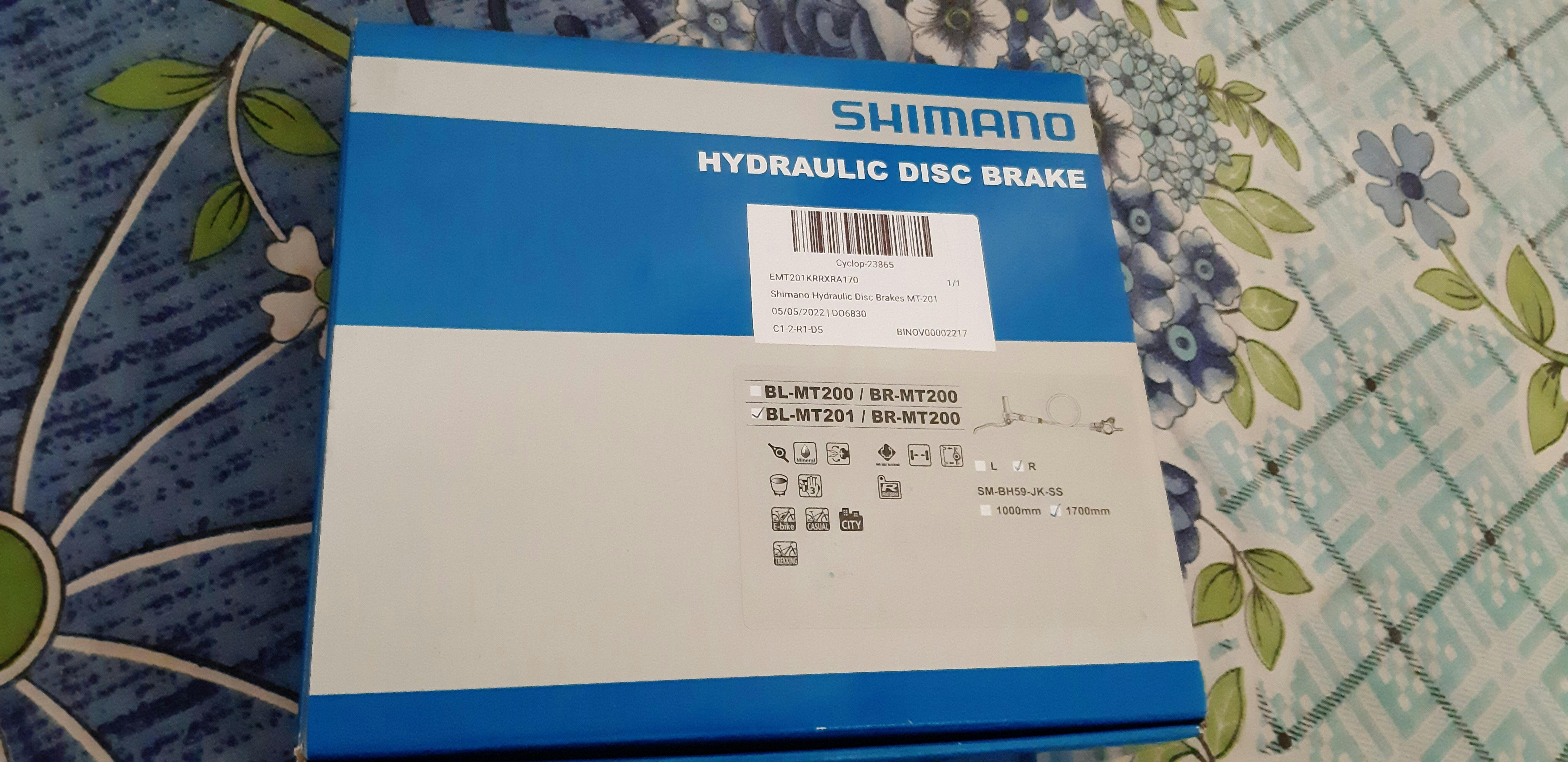 Buy Shimano MT-201 Hydraulic Disc Brake Assembled Set Online in India ...
