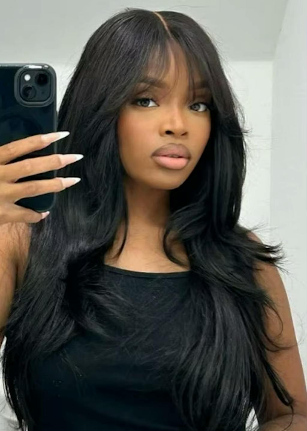 Pre All| Wispy Bangs Glueless Bouncy Body Wave HD Lace Wig Pre Cut Pre ...