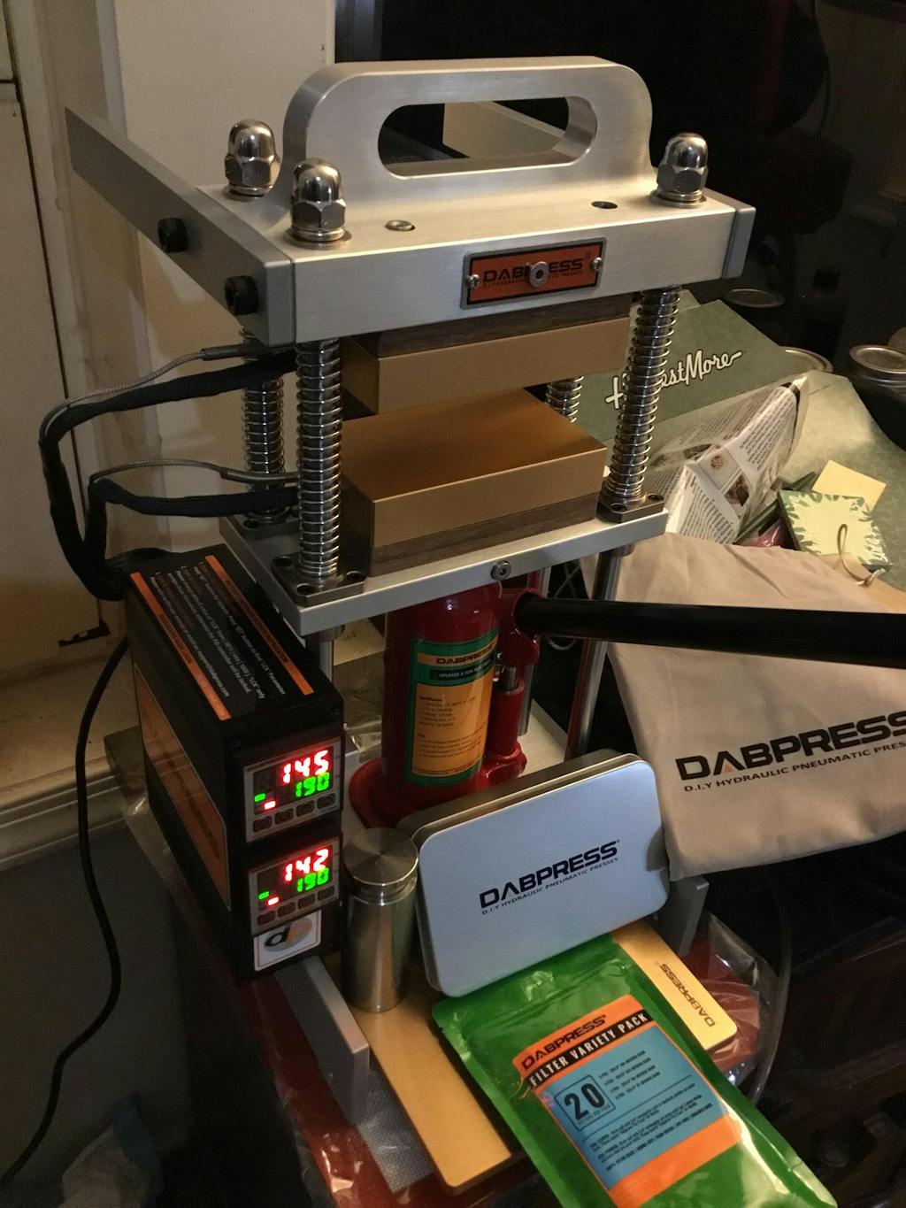 DABPRESS 4 Ton Hydraulic Rosin Press for Starter - Home Extraction