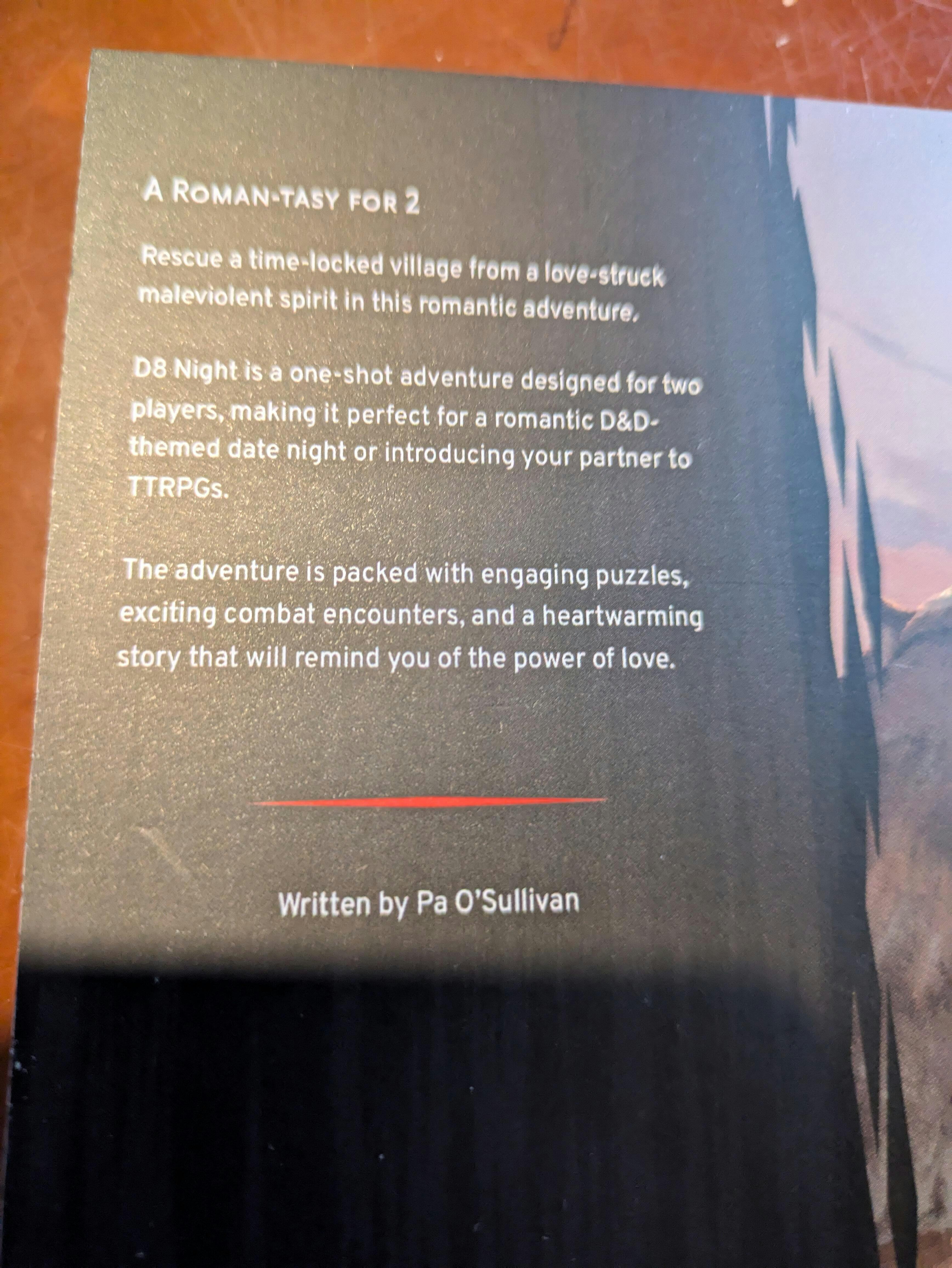D8 Night - A Romantic D&D Adventure for 2