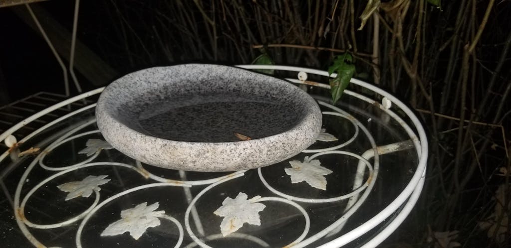 Handmade River Stone Bird Bath for Balcony, Patio, Garden or Yard ...