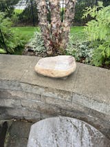 Handmade River Stone Bird Bath for Balcony, Patio, Garden or Yard ...