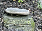Handmade River Stone Bird Bath for Balcony, Patio, Garden or Yard ...