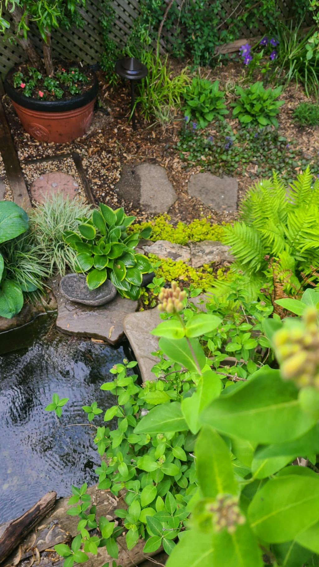 Handmade River Stone Bird Bath for Balcony, Patio, Garden or Yard ...