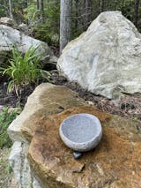 Handmade River Stone Bird Bath for Balcony, Patio, Garden or Yard ...
